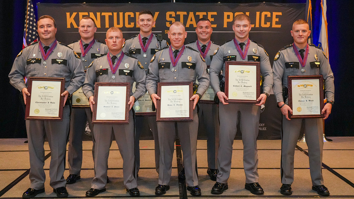 Kentucky State Police honors troopers and officers, seven from ...